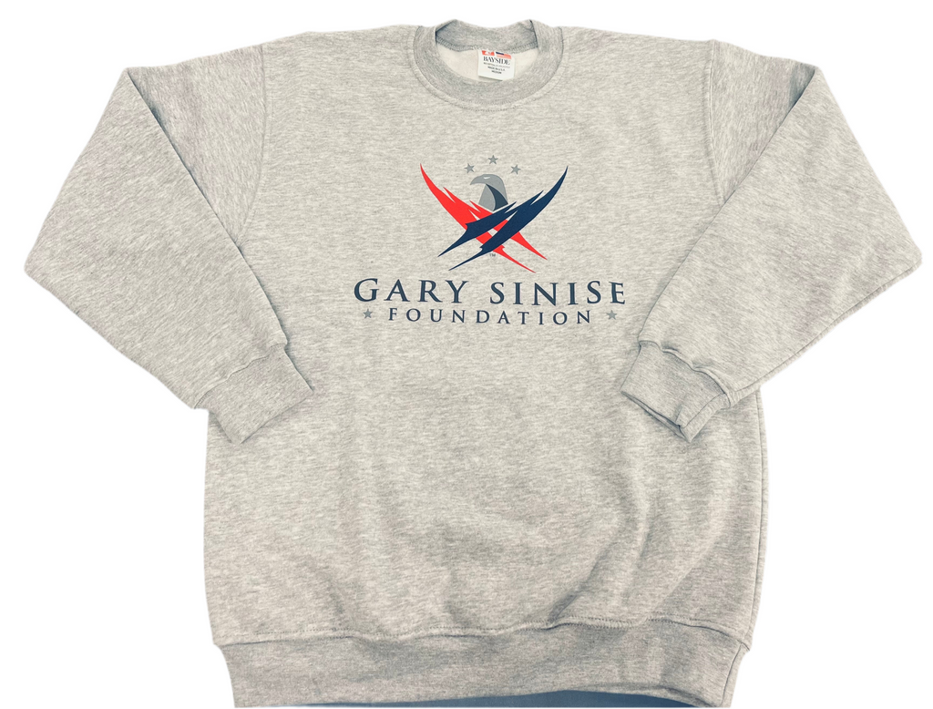 Simple Crewneck Sweatshirt Light Heather Gray – Gary Sinise Foundation
